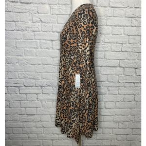 Spense | Dresses | Spense Fit Flare Vneck Leopard Print Dress | Poshmark